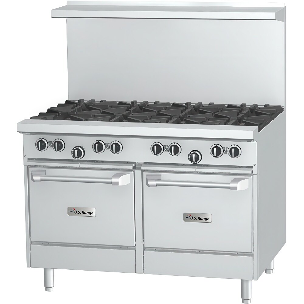 U.S. Range U48-G48LL NAT Natural Gas 48" Range with Manual Griddle Top ...