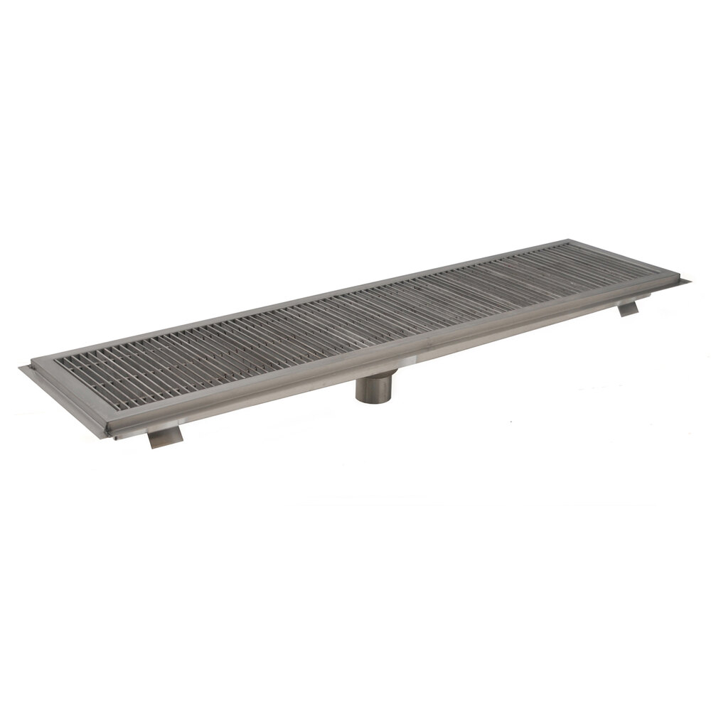 Eagle Group FT-1872-SG 18" x 72" Floor Trough with Stainless Steel Grating