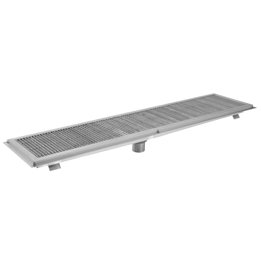 Eagle Group FT-2484-SG 84" x 24" Floor Trough with Stainless Steel Grating