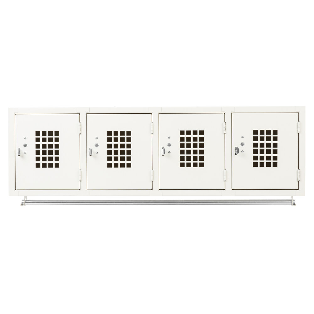 Winholt WL-4 Four Door Horizontal Wall Mount Locker - 45" x 18"