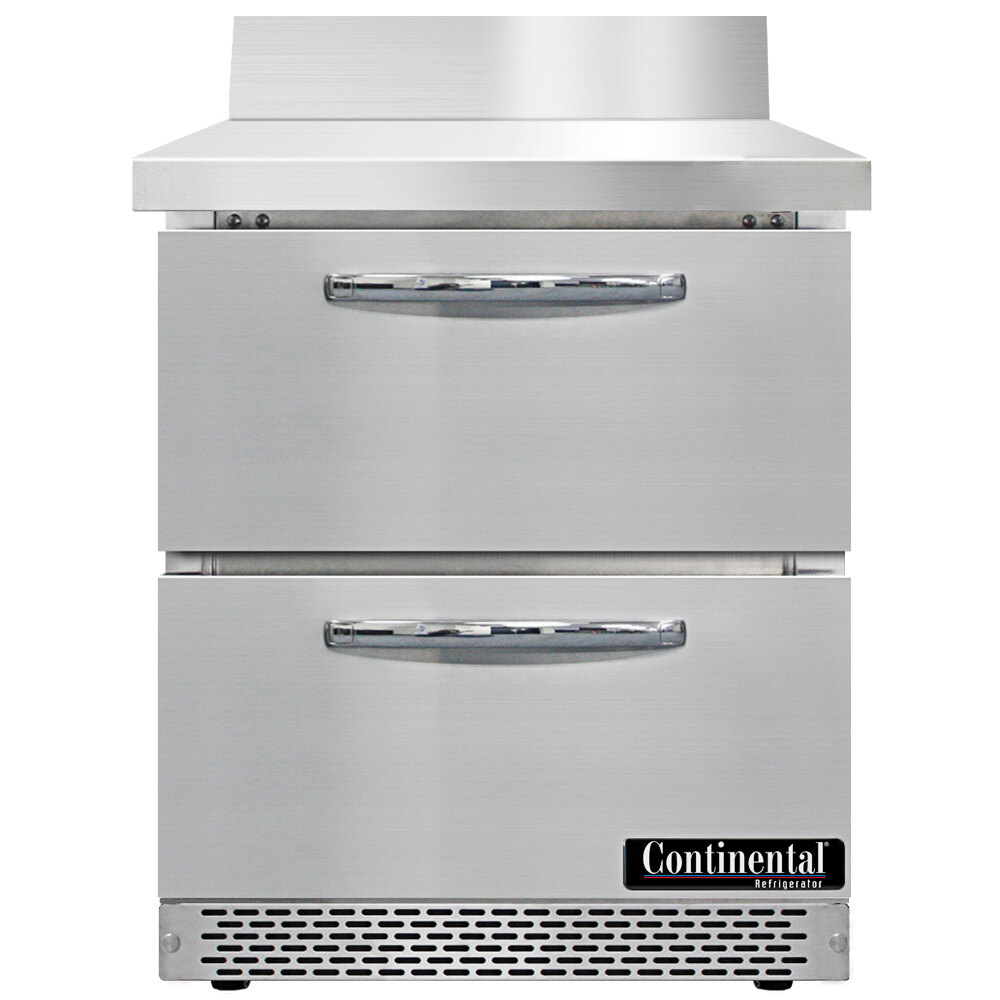 Continental Refrigerator SW27NBS-FB-D 27" Front Breathing Worktop ...