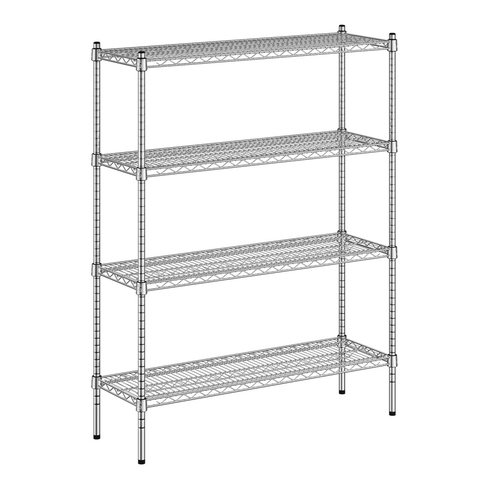 Regency 14" x 42" x 54" NSF Chrome 4-Shelf Kit