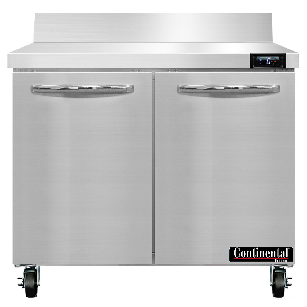 Continental Refrigerator SWF36NBS 36" Two Door Worktop Freezer with ...