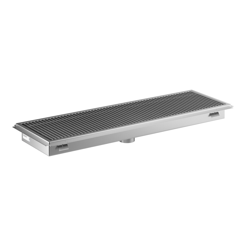 Regency 18" x 60" 14-Gauge Stainless Steel Floor Trough with Grate