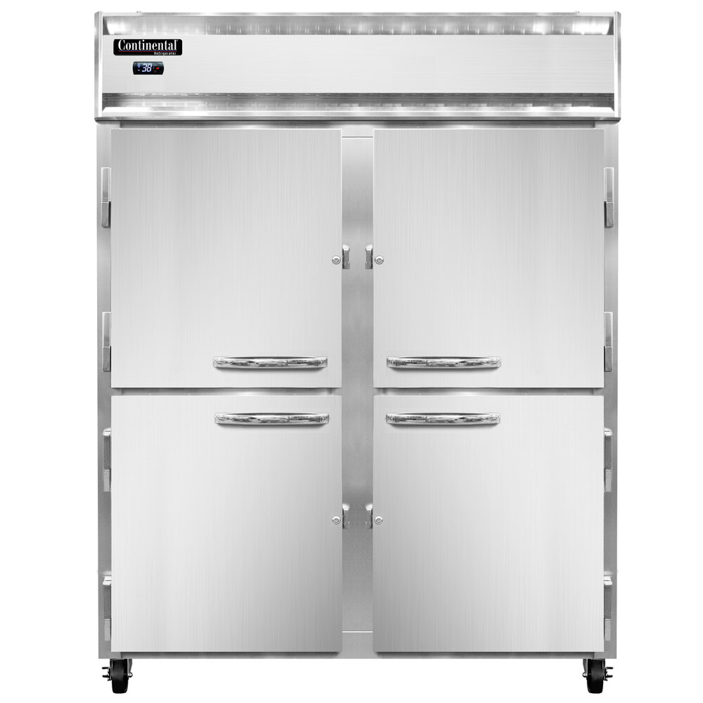 Continental Refrigerator 2RE-N-HD 57" Half Door Extra Wide Reach-In ...