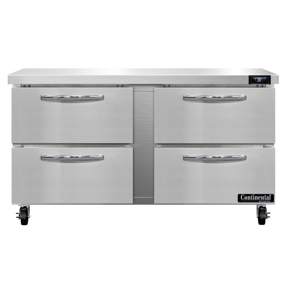 Continental Refrigerator SW60-N-D 60" Undercounter Refrigerator with ...