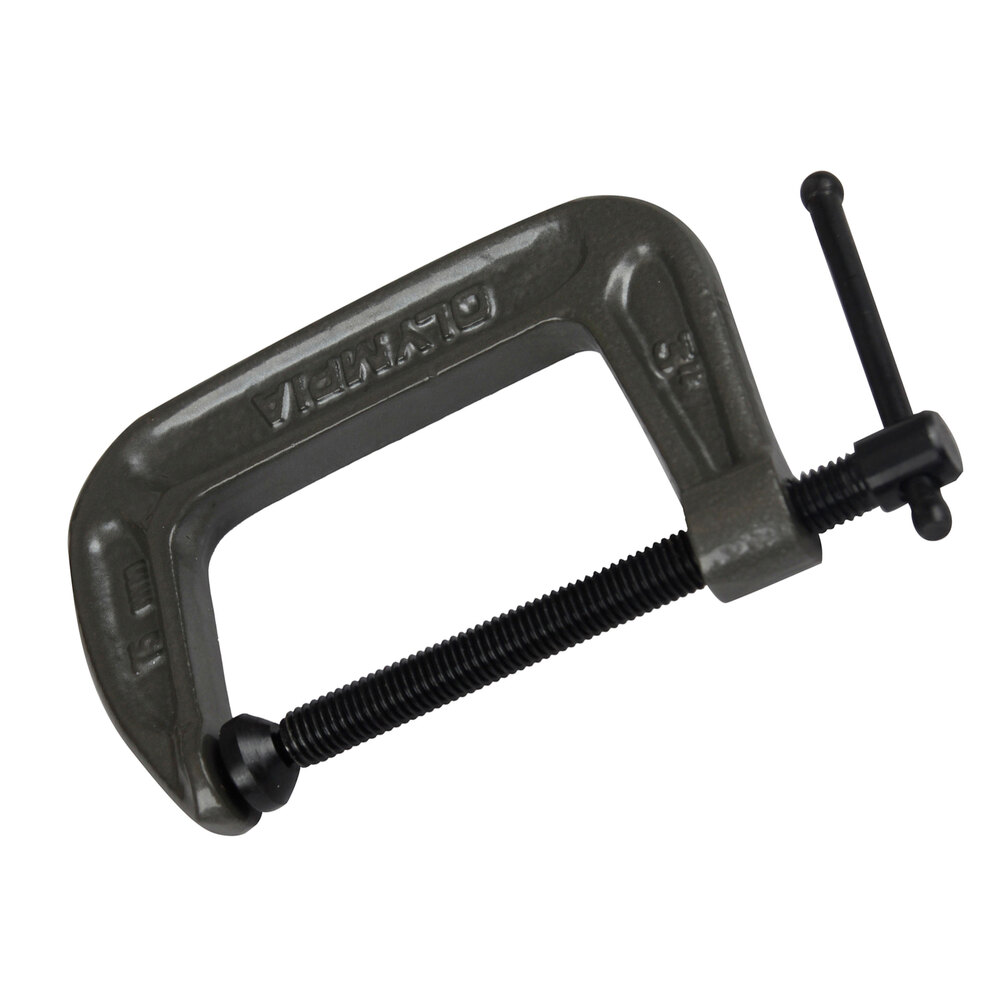 Olympia Tools 38-130 3" x 2" Cast Steel C-Clamp with Adjusting Black ...