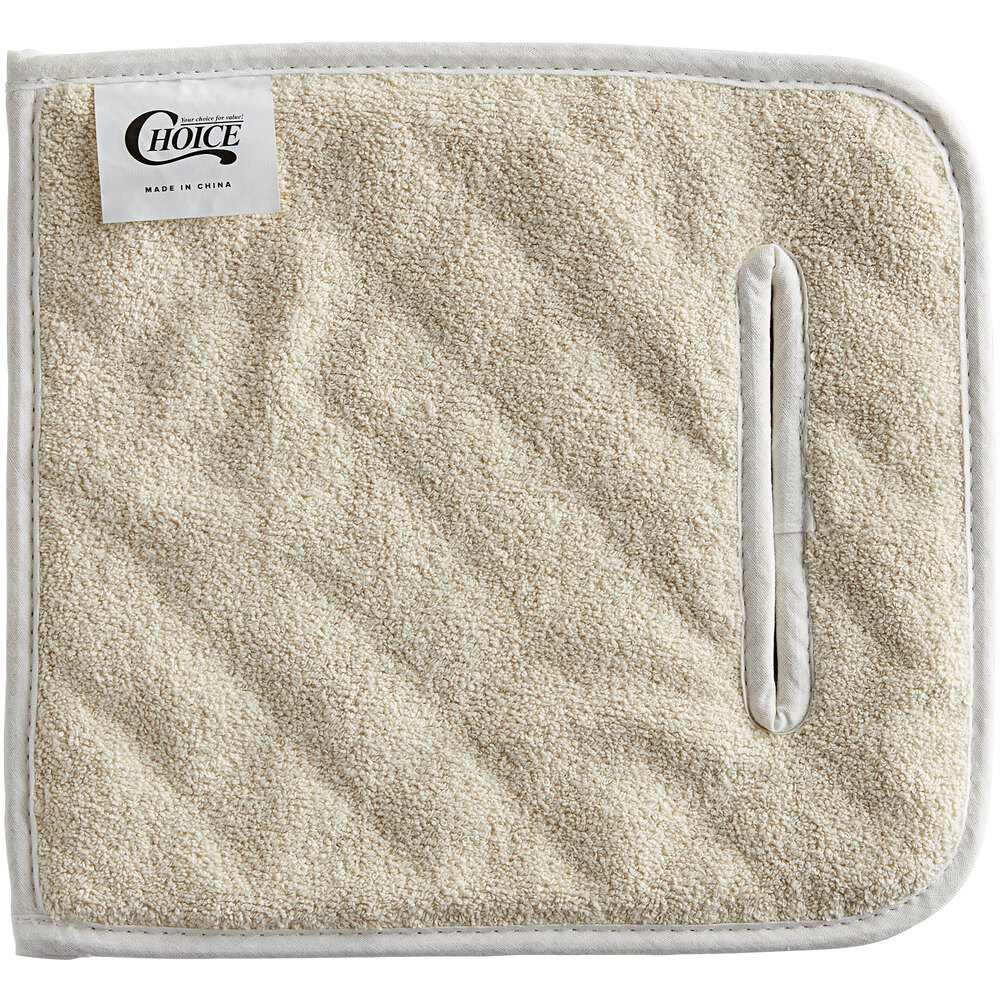 Choice 10" x 11" Terry Cloth Pan Grabber / Baker's Pad with Slot