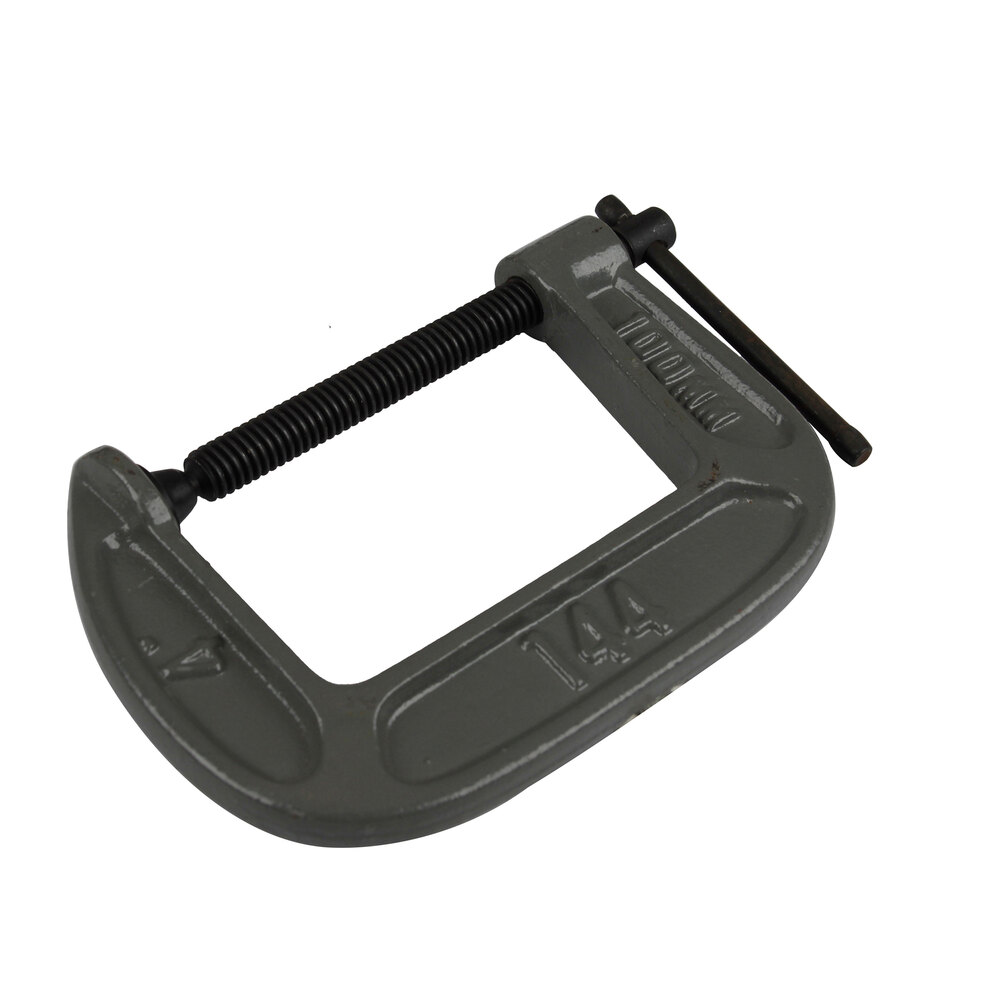 Olympia Tools 38-144 4" x 3" Cast Steel C-Clamp with Adjusting Black ...