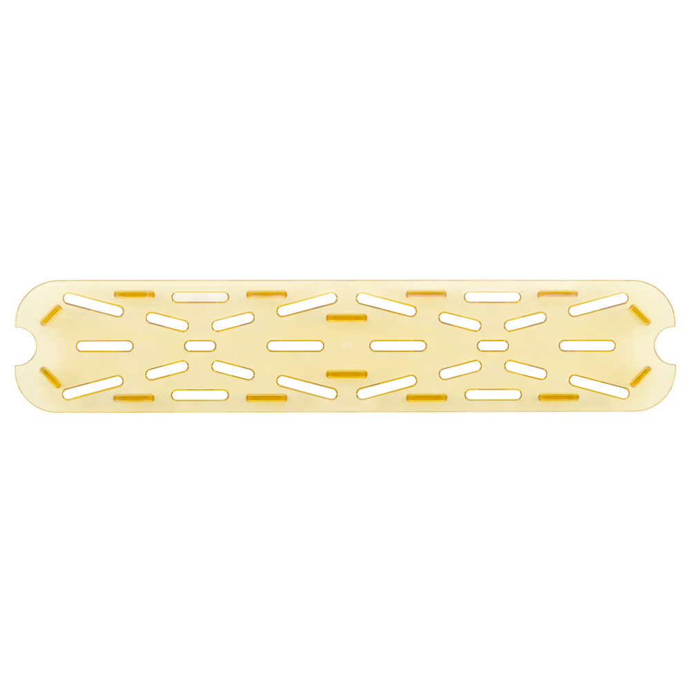 Cambro 20LPHPD150 1/2 Size Long Amber High Heat Drain Tray