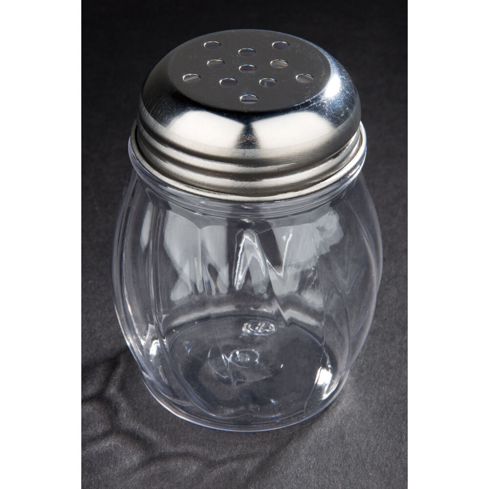 American Metalcraft LX306 6 oz. Lexan Swirl Cheese Shaker