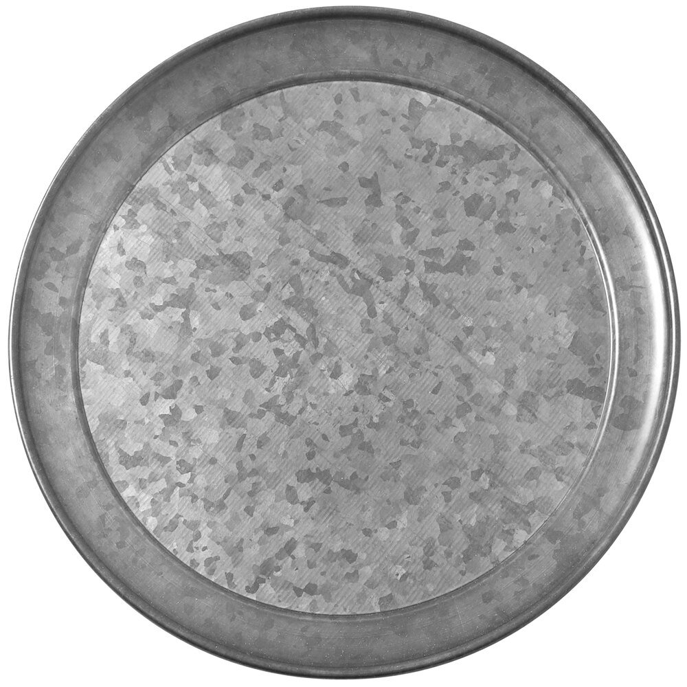 American Metalcraft GTP12 Onyx 24 Gauge 12" Galvanized Pizza Pan