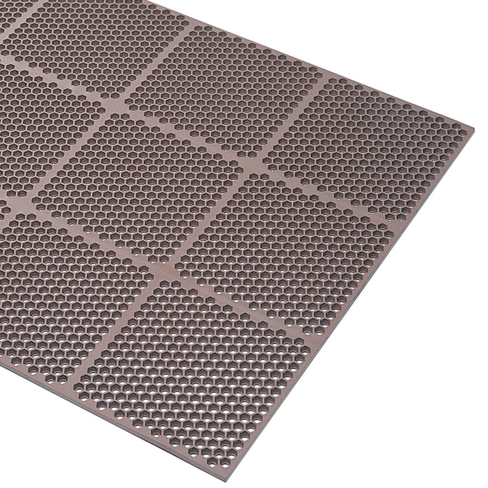 Cactus Mat 2535-B23 Honeycomb 2' x 3' Brown Rubber Anti-Fatigue Mat - 9 ...