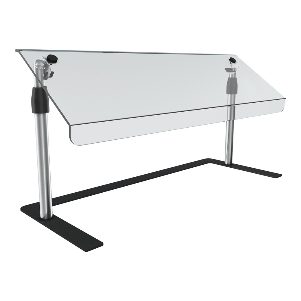 Vollrath MB36 36" Mobile Steel Sneeze Guard with Straight Acrylic ...