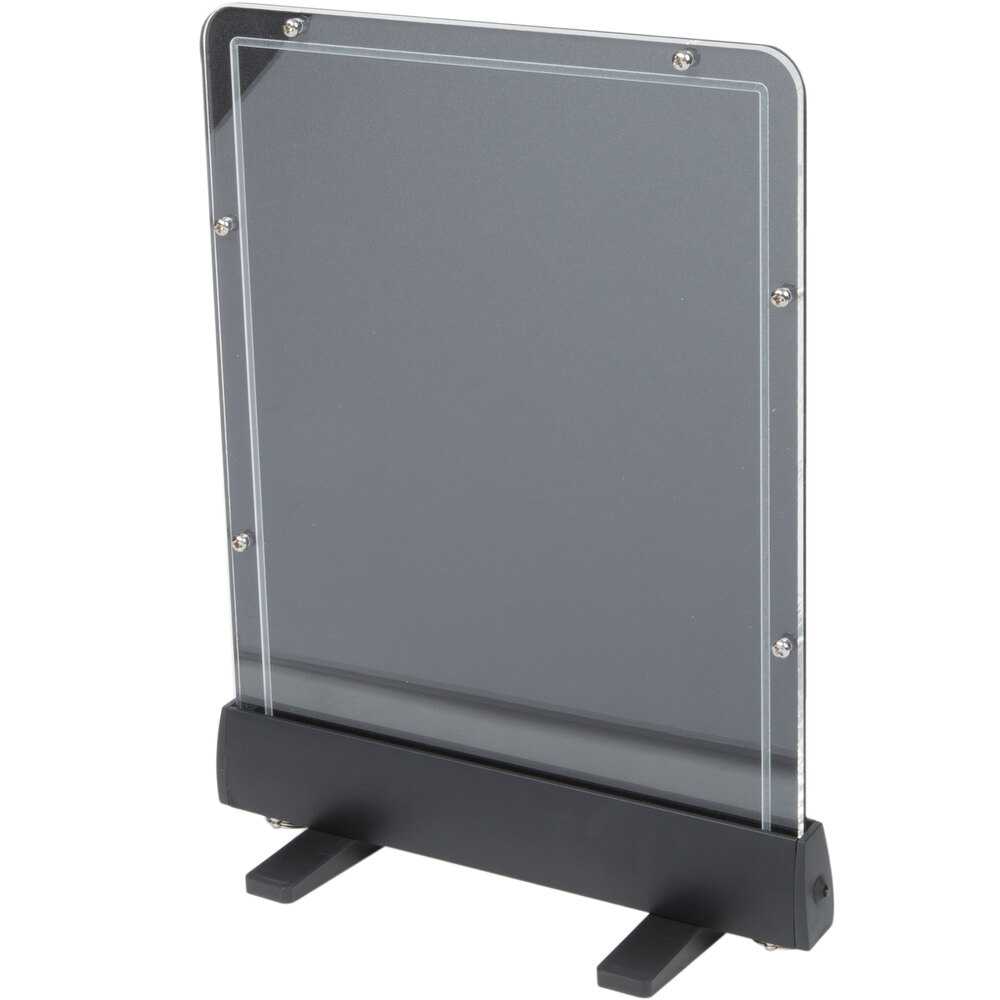 Aarco LF-2 Compact Ultra Lite Lighted Write-On Markerboard - 9" x 12"