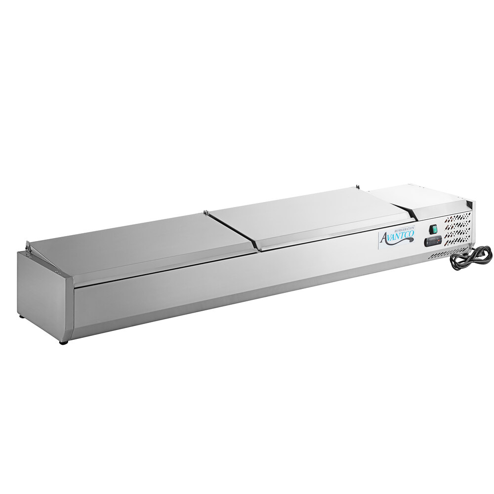 Avantco CPT-71 71" Countertop Refrigerated Prep Rail