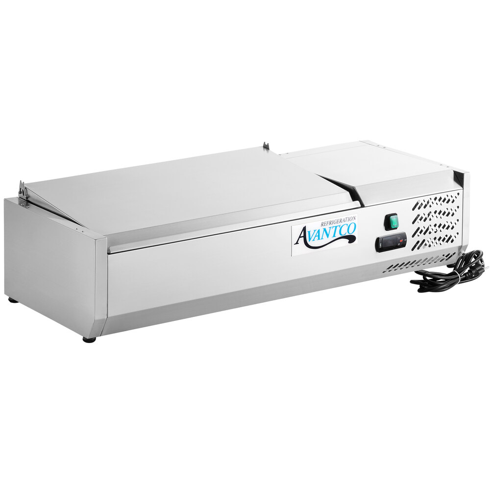 Avantco CPT-40 40" Countertop Refrigerated Prep Rail
