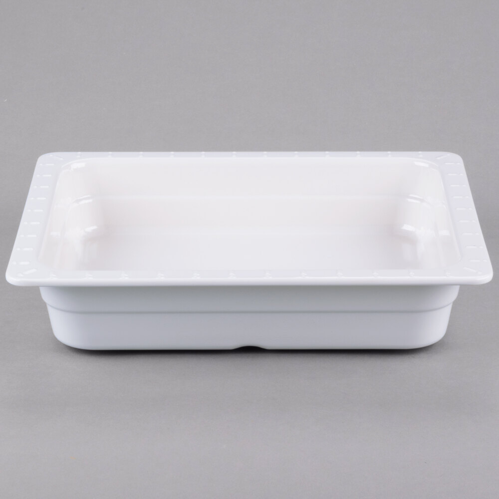 GET ML-18-WH White Melamine 1/2 Size 2 1/2" Deep Food Pan
