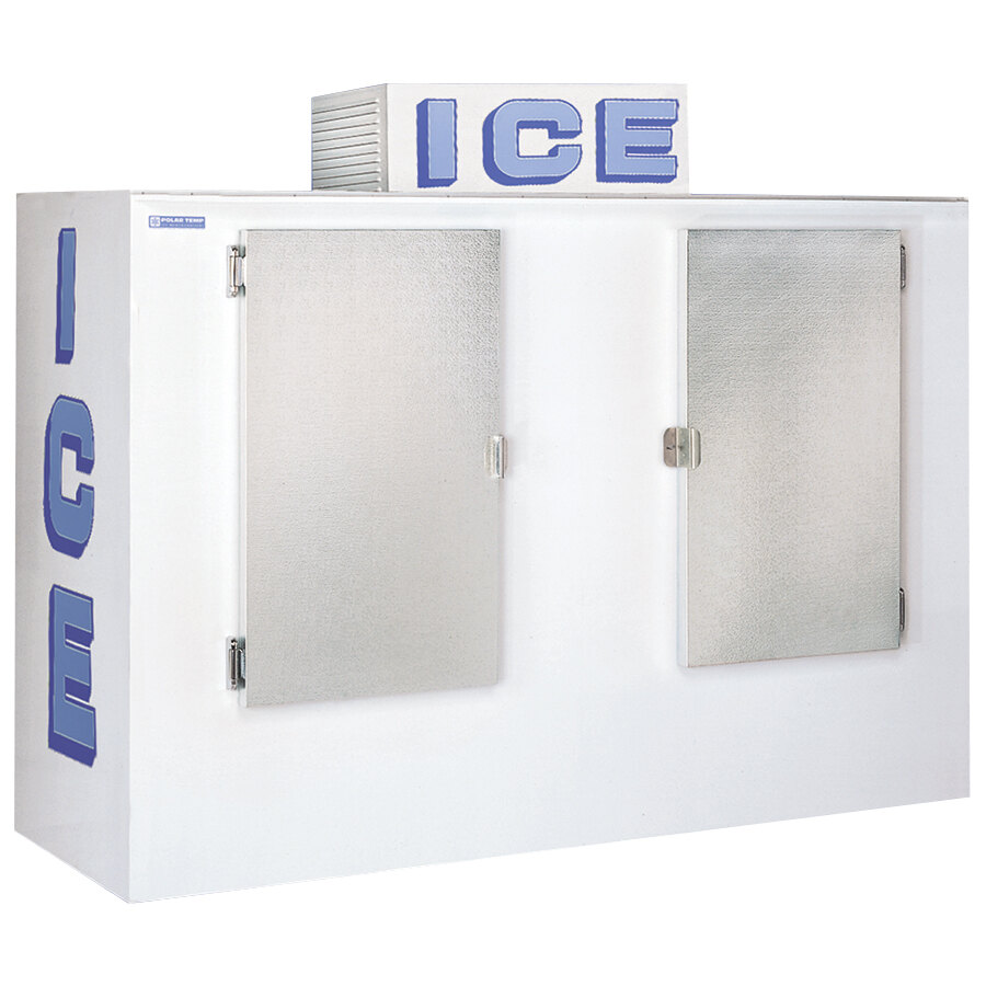 Polar Temp 1000CWP Cold Wall Outdoor Ice Merchandiser - 100 cu. ft.