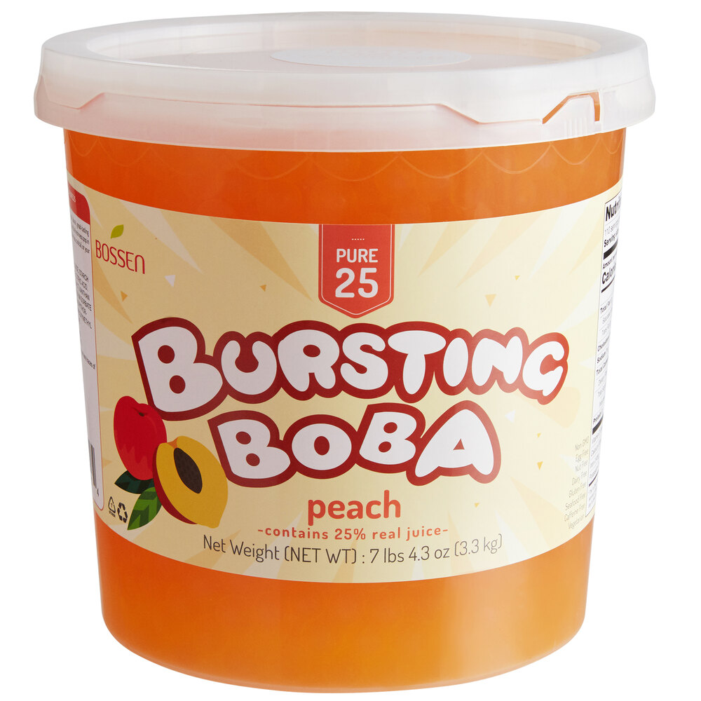 Peach Bursting Boba, Popping Pearls (7.26lb)