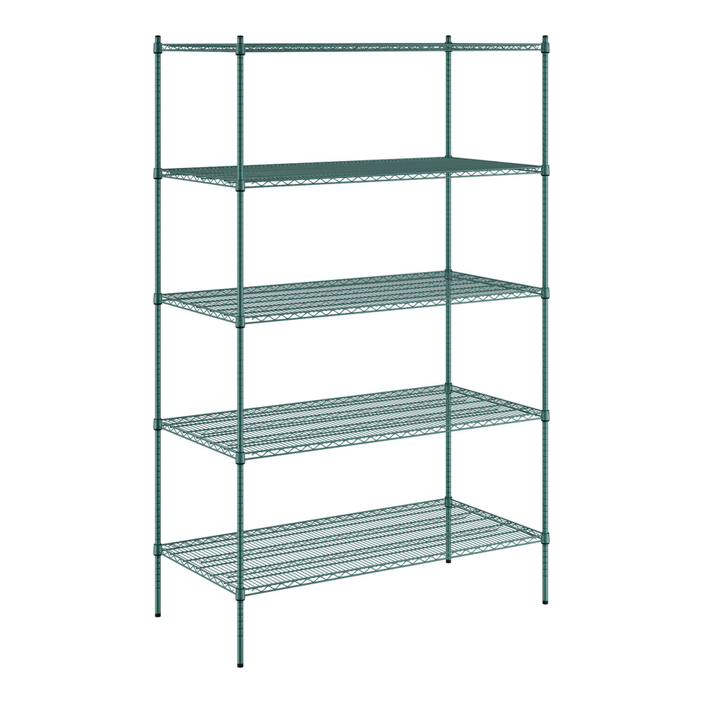 Regency 30" x 60" x 96" NSF Green Epoxy 5-Shelf Kit