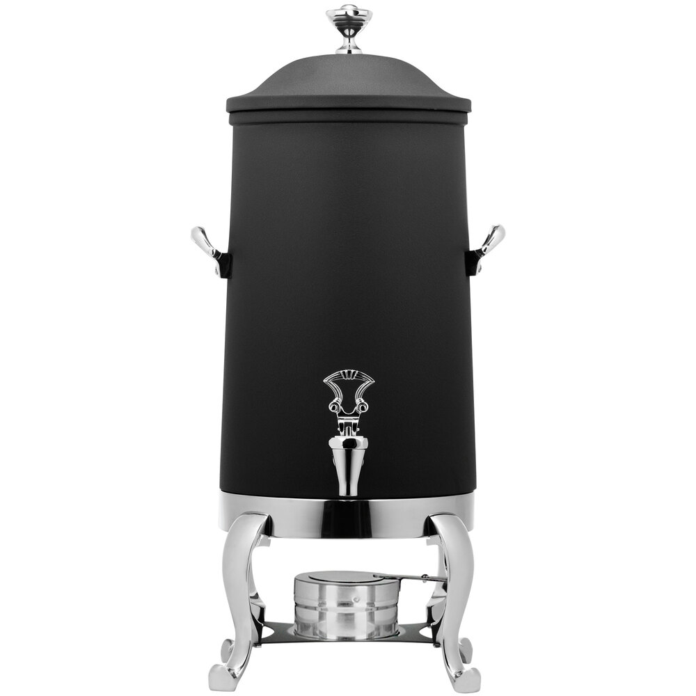 Bon Chef 49103C-Nero Roman 3.5 Gallon Black Stainless Steel Coffee ...