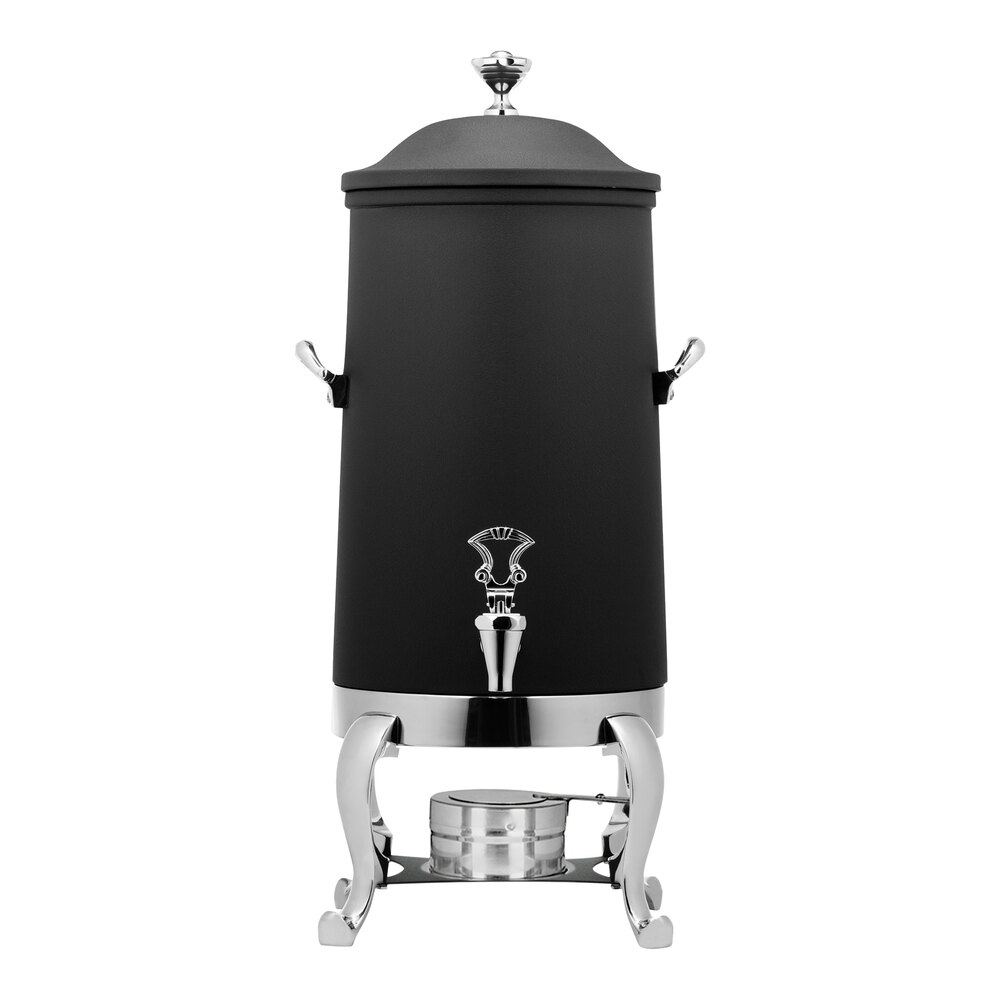 Bon Chef 49101C-Nero Roman 2 Gallon Black Stainless Steel Coffee Chafer ...