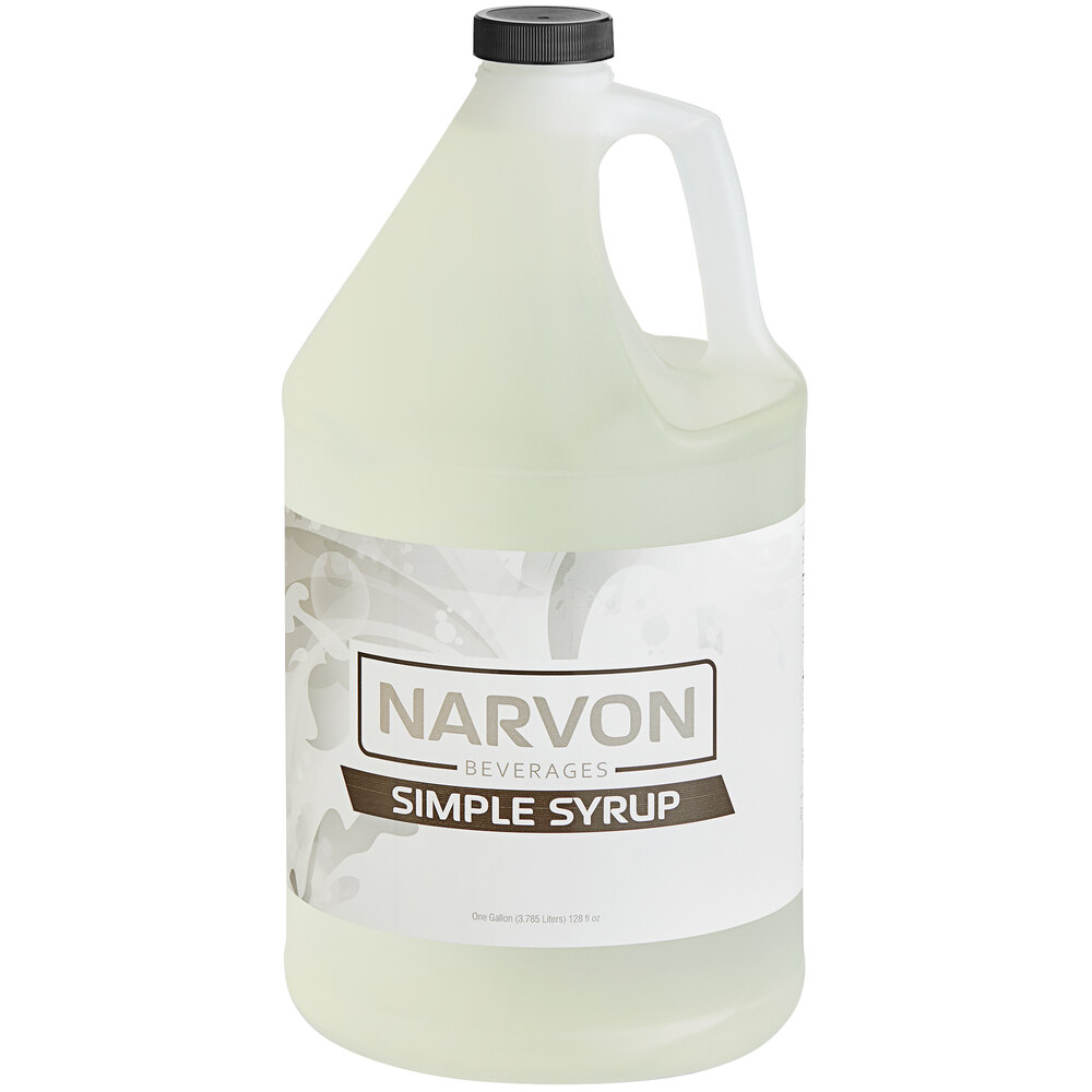 Narvon Simple Syrup 1 Gallon - 4/Case