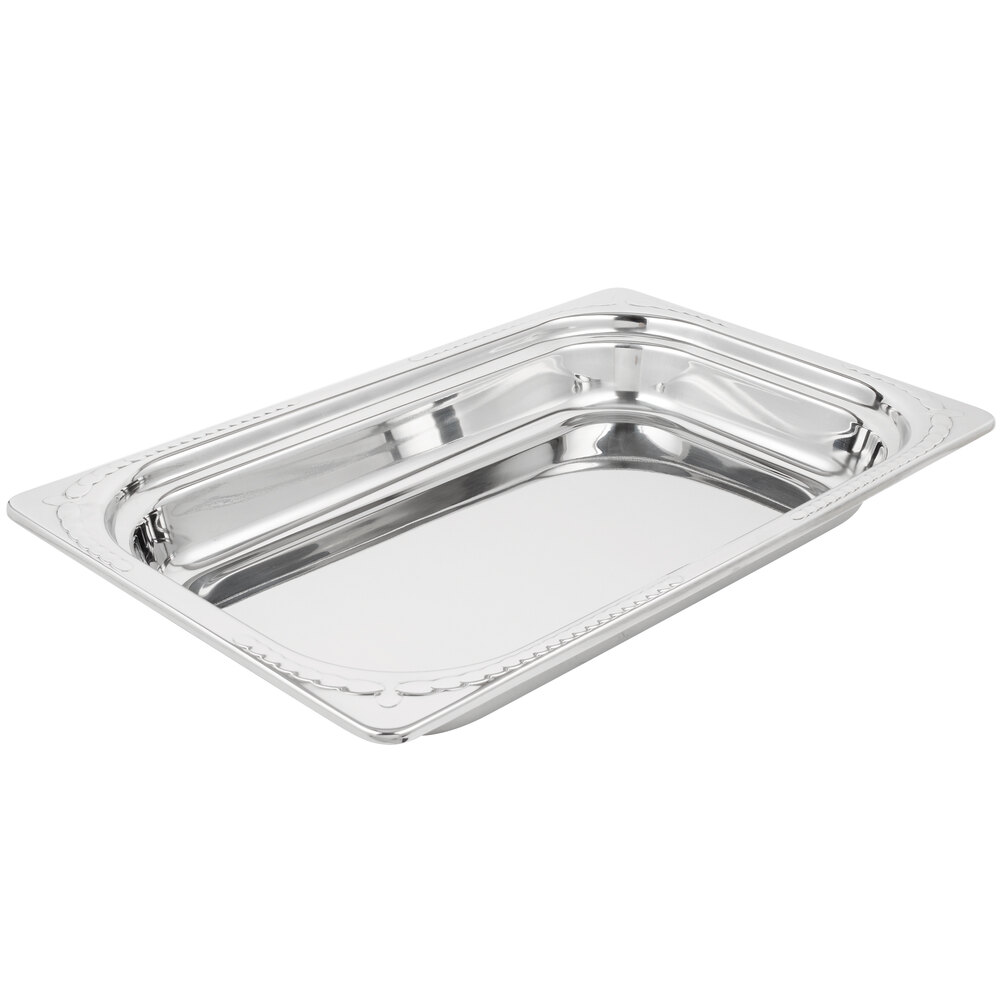 Vollrath 8230410 Miramar® Full Size Decorative Rectangular Food Pan - 2 ...