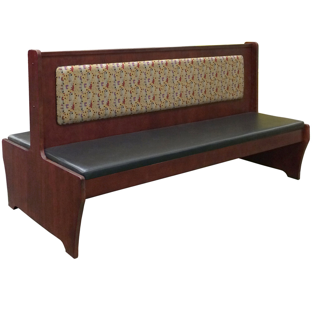 American Tables & Seating 48" Long Double Wood Booth - 42" High
