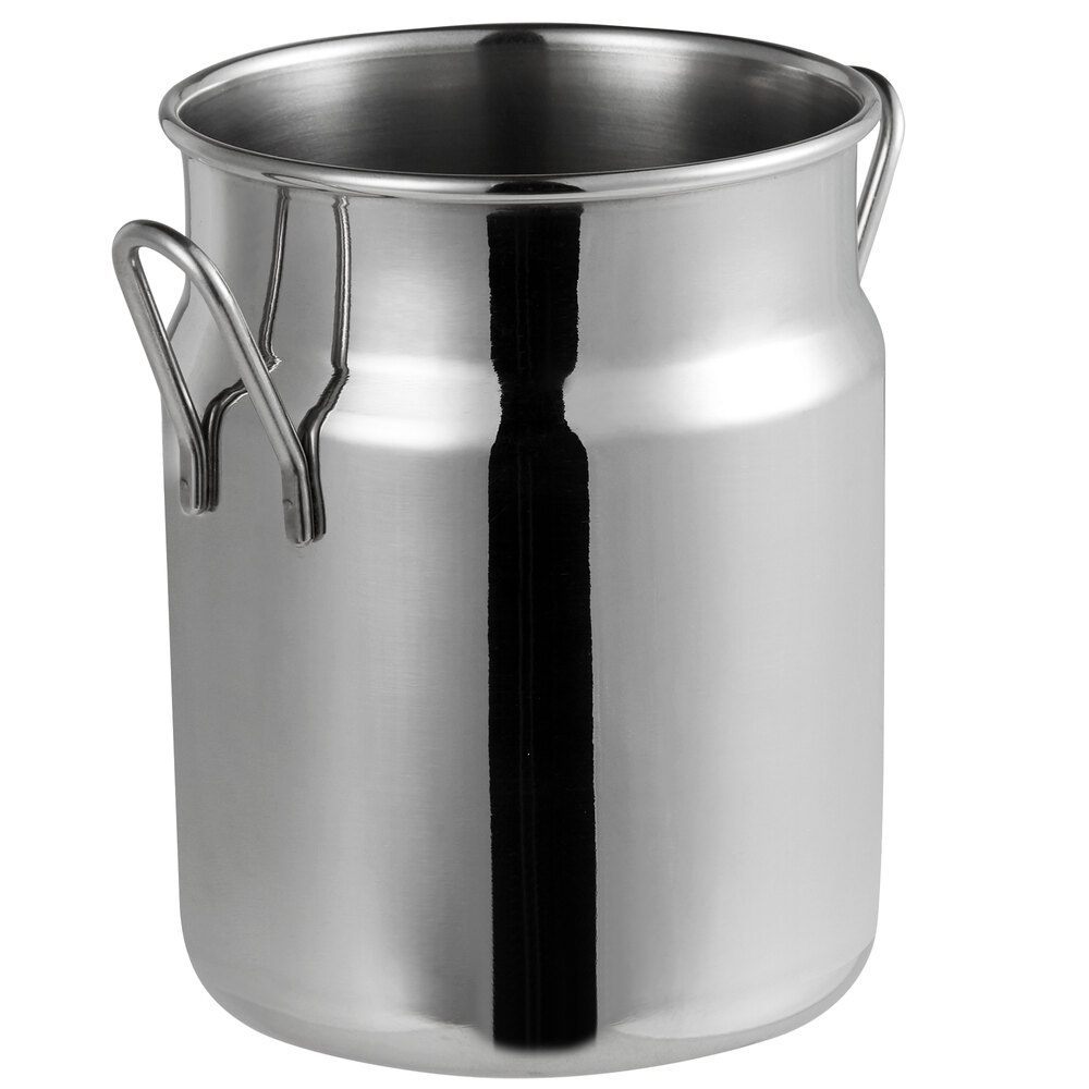 Vollrath 59765 16.3 oz. Mini Milk Can Stainless Steel Creamer