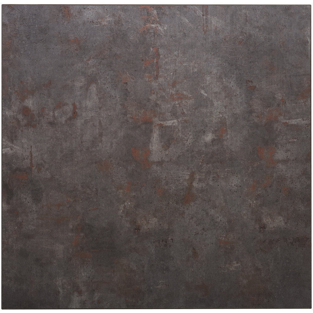 BFM Seating Relic Rustic Copper 36" x 36" Square Melamine Table Top ...