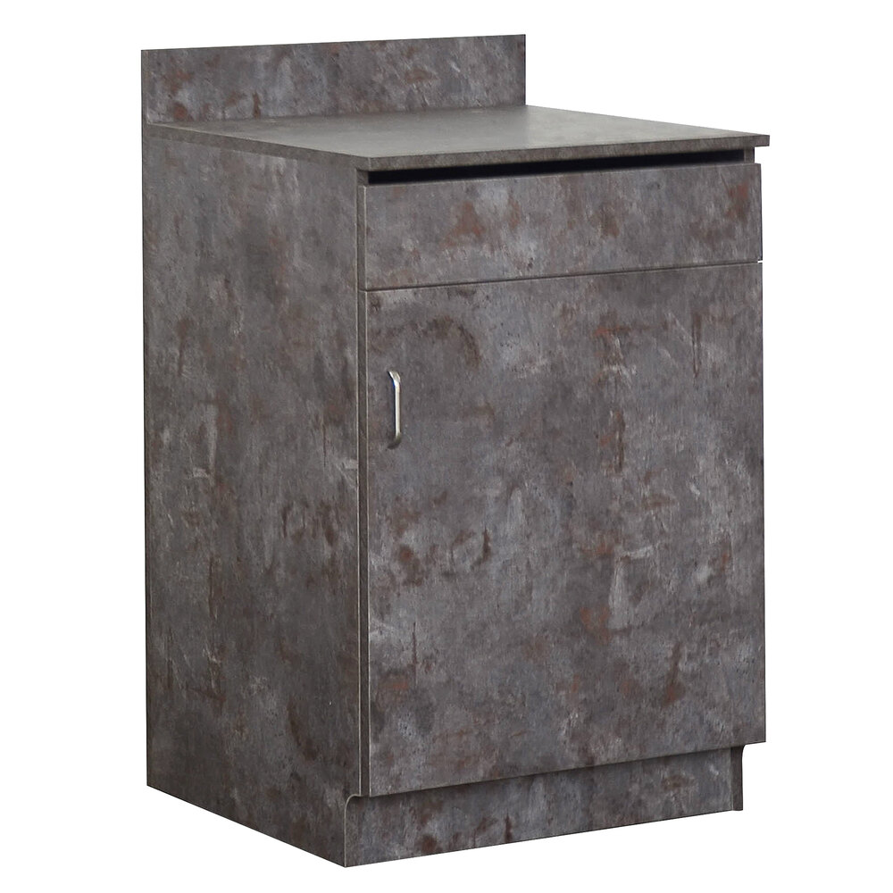 BFM Seating 24" Relic Rustic Copper Melamine Single Door Waitress Station
