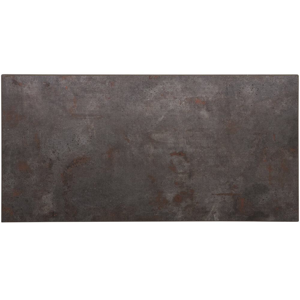 BFM Seating Relic Rustic Copper 30" x 60" Rectangular Melamine Table ...