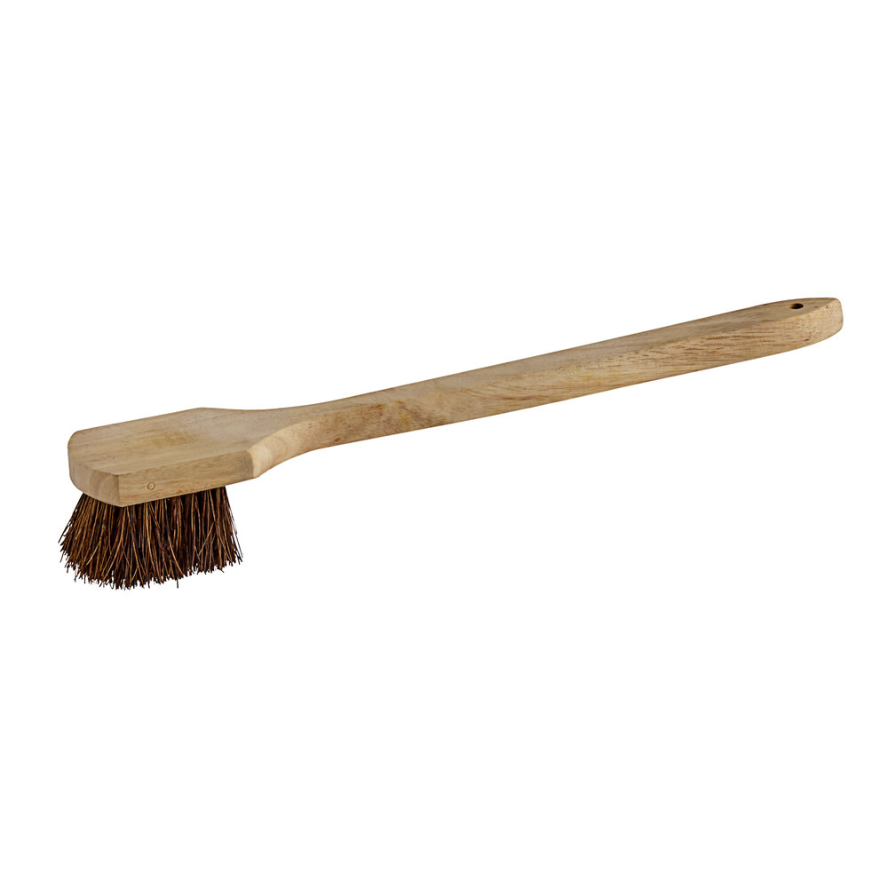 Carlisle 4549300 Sparta 20" Wok / Griddle Brush with Palmyra Bristles
