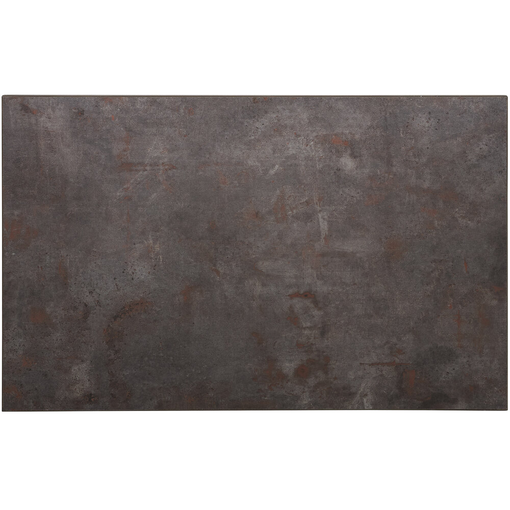 BFM Seating Relic Rustic Copper 30" x 48" Rectangular Melamine Table ...