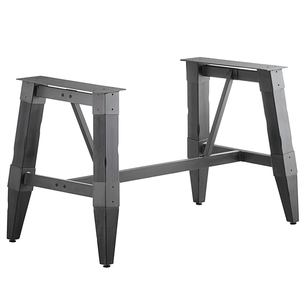 Lancaster Table & Seating Industrial Slate Gray Finish Standard Height ...