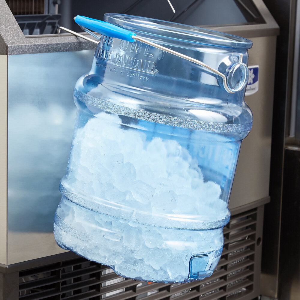 San Jamar SI6100 Shorty Saf-T-Ice 5 Gallon Ice Tote