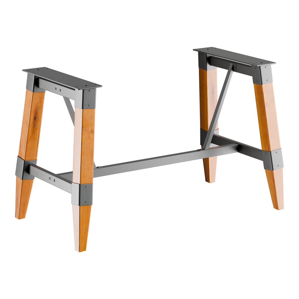 Lancaster Table & Seating Industrial Honey Maple Finish Standard Height ...