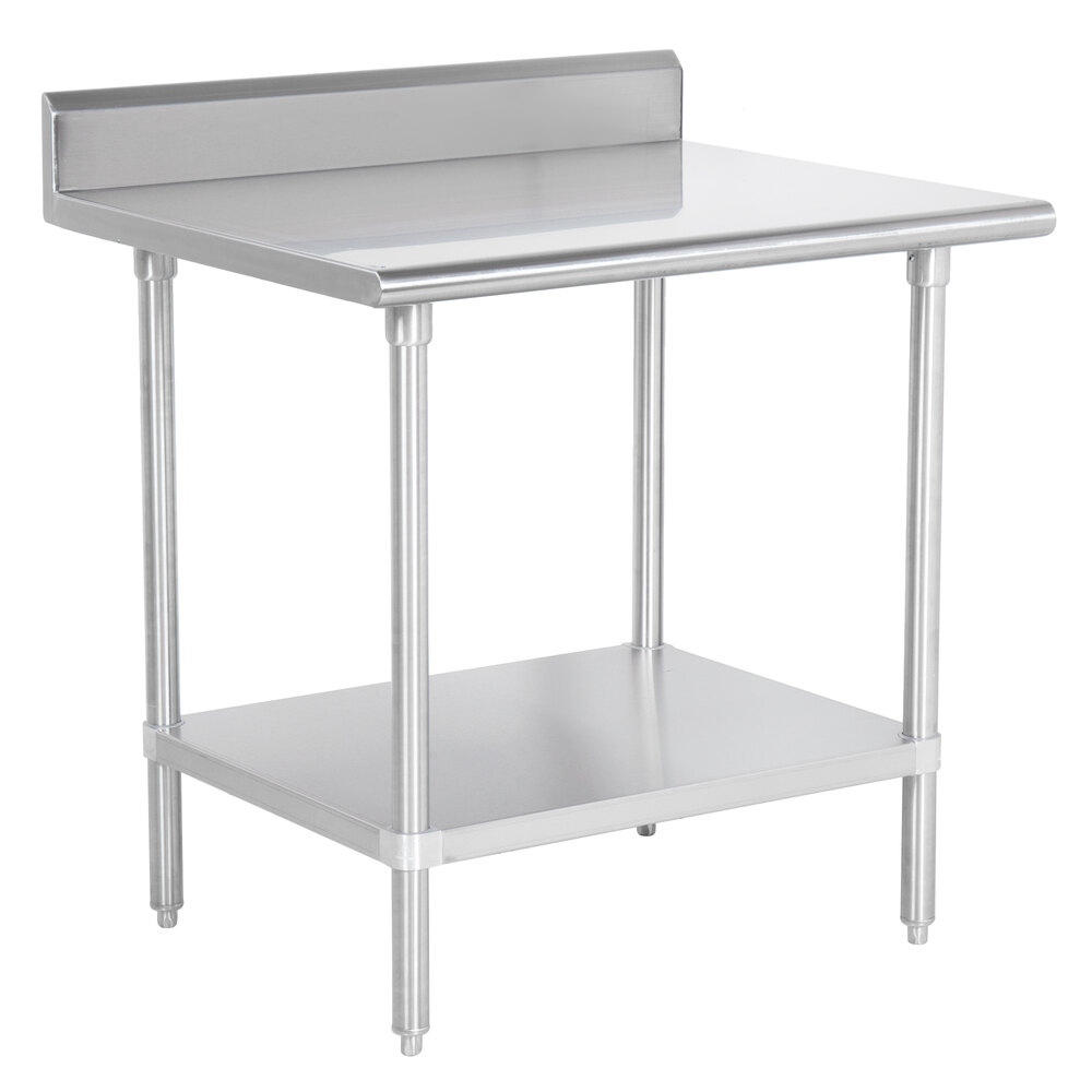Advance Tabco KSS-303 30" x 36" 14 Gauge Work Table with Stainless ...
