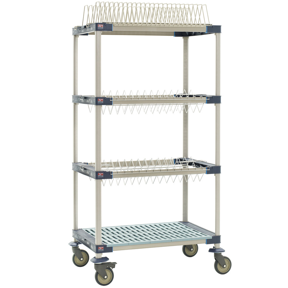 Metro MAX4-PR36VX3 MetroMax 4 Mobile Four Tier Tray Drying Rack - 24" x ...