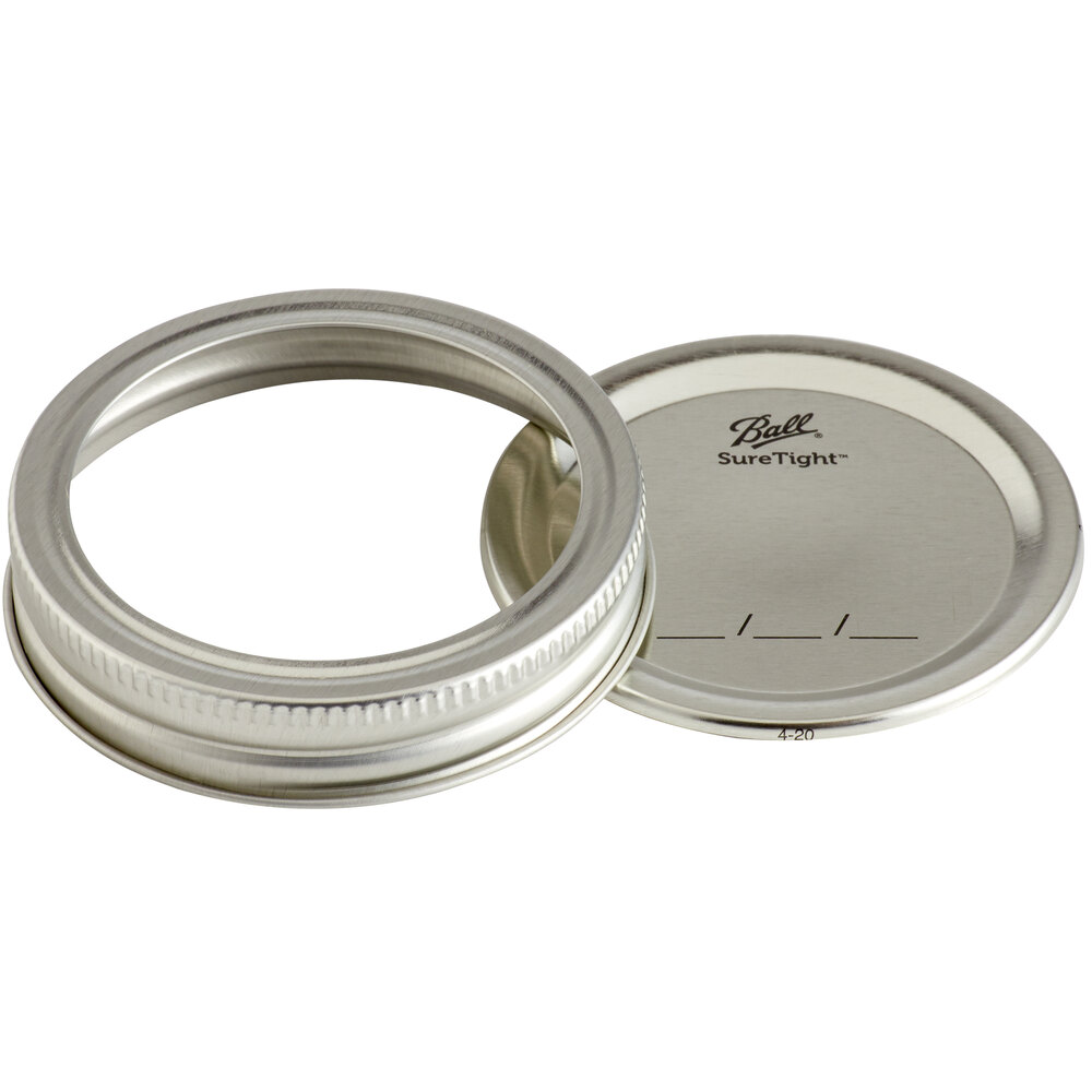 Ball Regular Mouth Lids (w/ Bands) - 12 Count