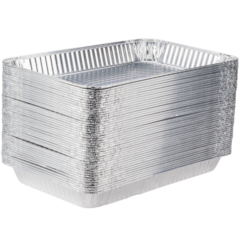 Choice Full Size Foil Steam Table Pan Medium Depth - 10/Pack