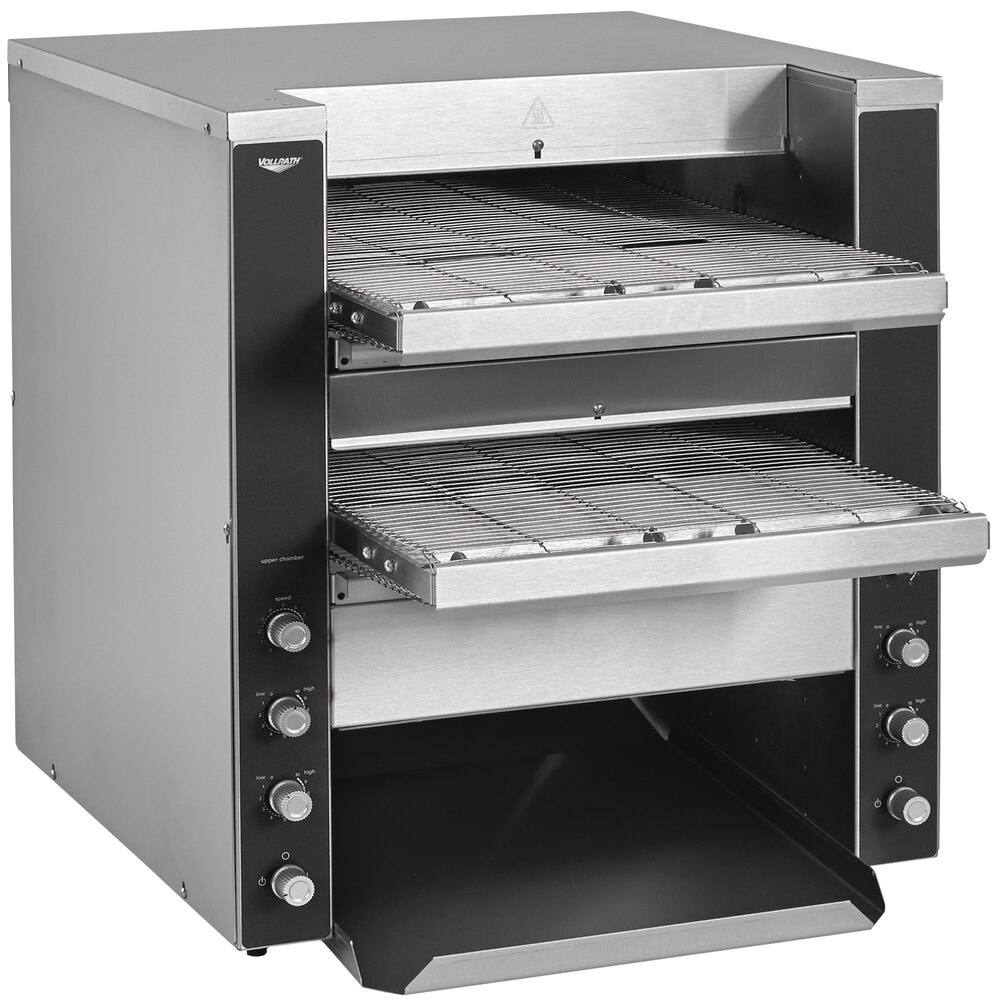 Vollrath CT4-208DUAL JT4 Dual Conveyor Toaster with 1 1/2"-3" and 1 1/2 ...