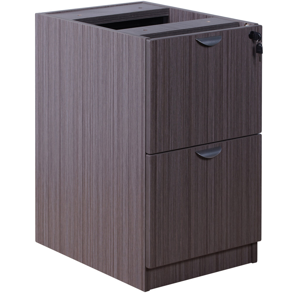 Boss N176-DW Driftwood Laminate Deluxe Locking Pedestal Letter File ...
