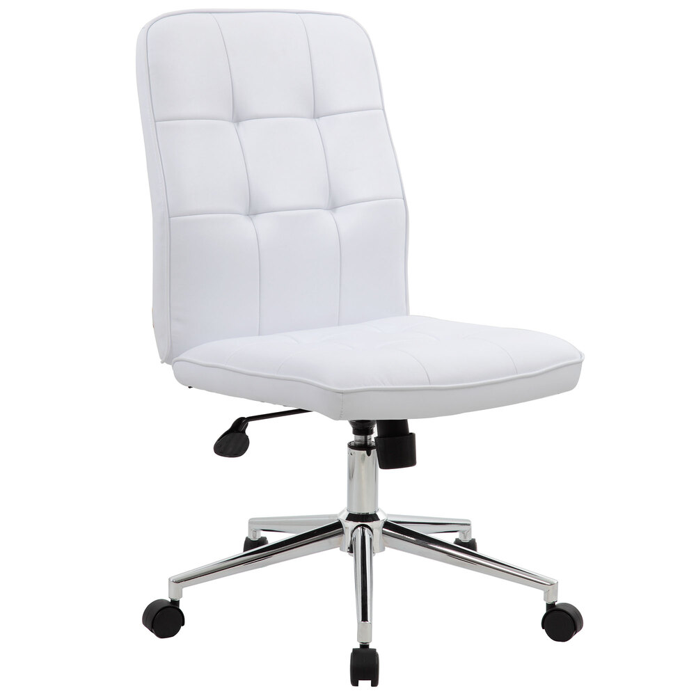 Boss B330-WT White Millennial Modern Home Office Chair