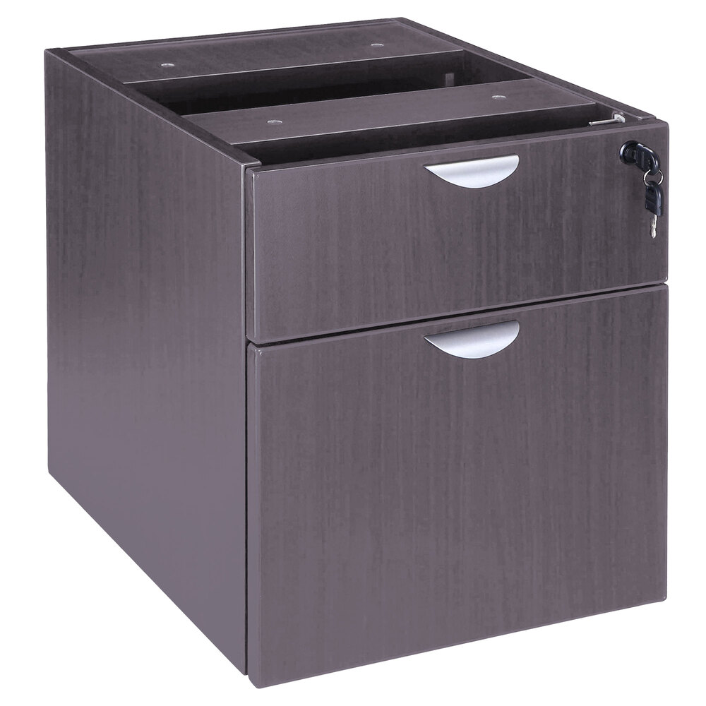 Boss N108-DW Driftwood Laminate Hanging Pedestal Letter File Cabinet ...