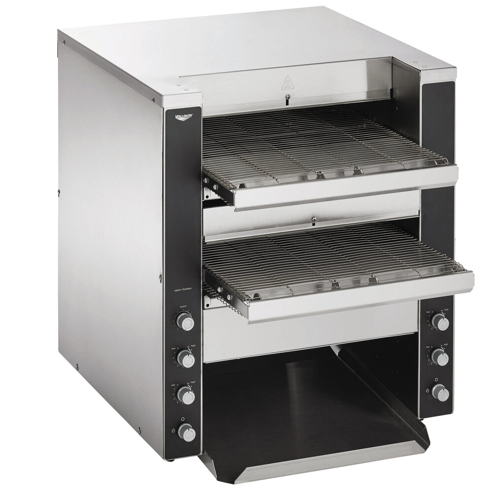 Vollrath CVT4-220DUAL JT4HC Dual Conveyor Toaster with 1 1/2"-3" and 1 ...