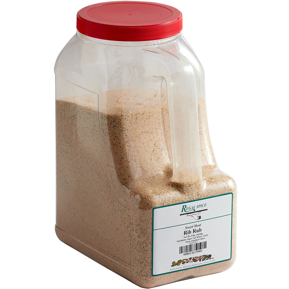 Premade Sweet Rib Rub - Bulk 8 lb. Container (Regal)