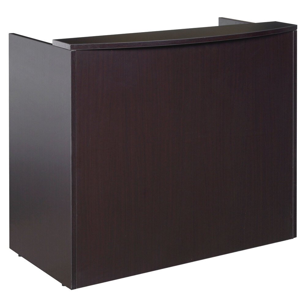 Boss N168-MOC Mocha Laminate Reception Desk Shell - 48" x 26" x 41 1/2"